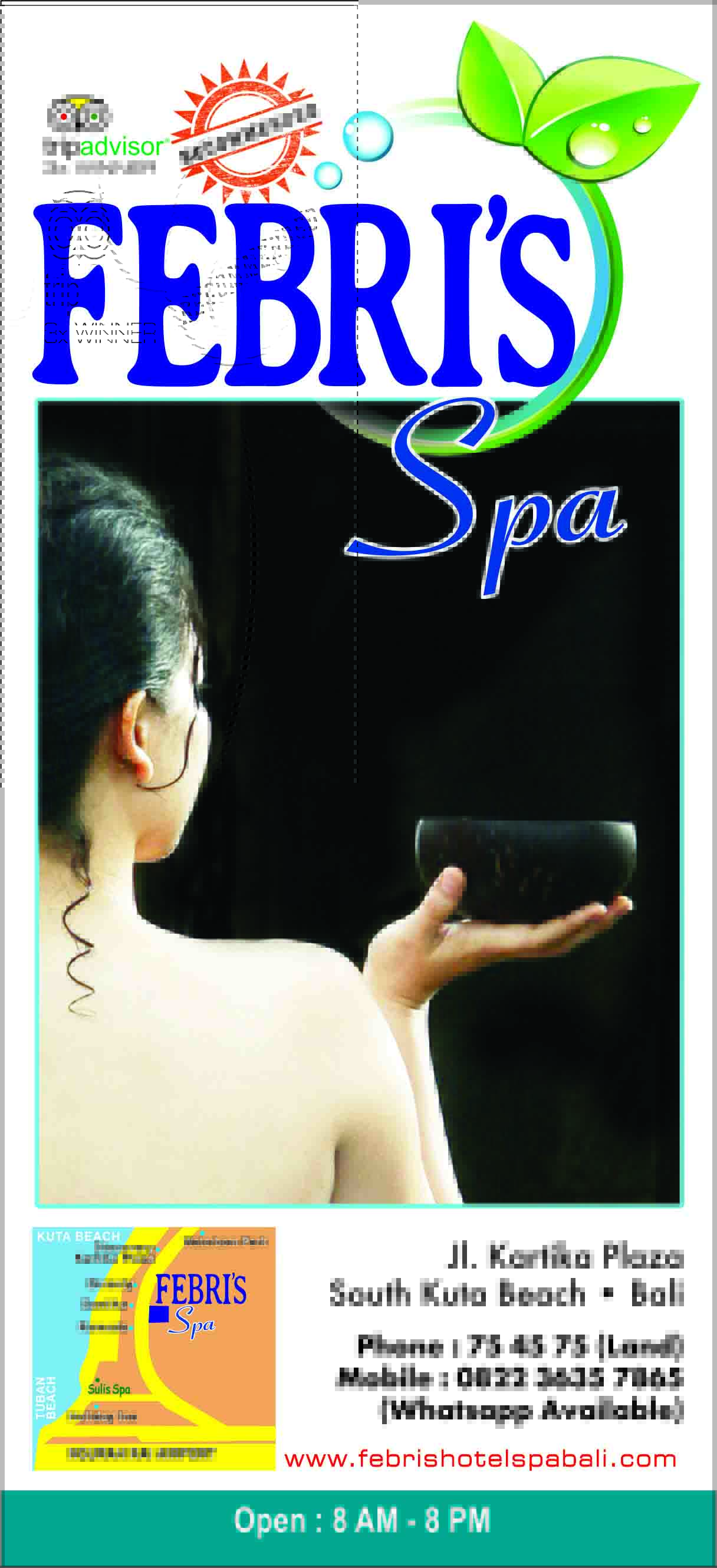 Full Menu | Febri's Hotel & Spa - Bali Hotel Kuta - Bali Cheap Hotel